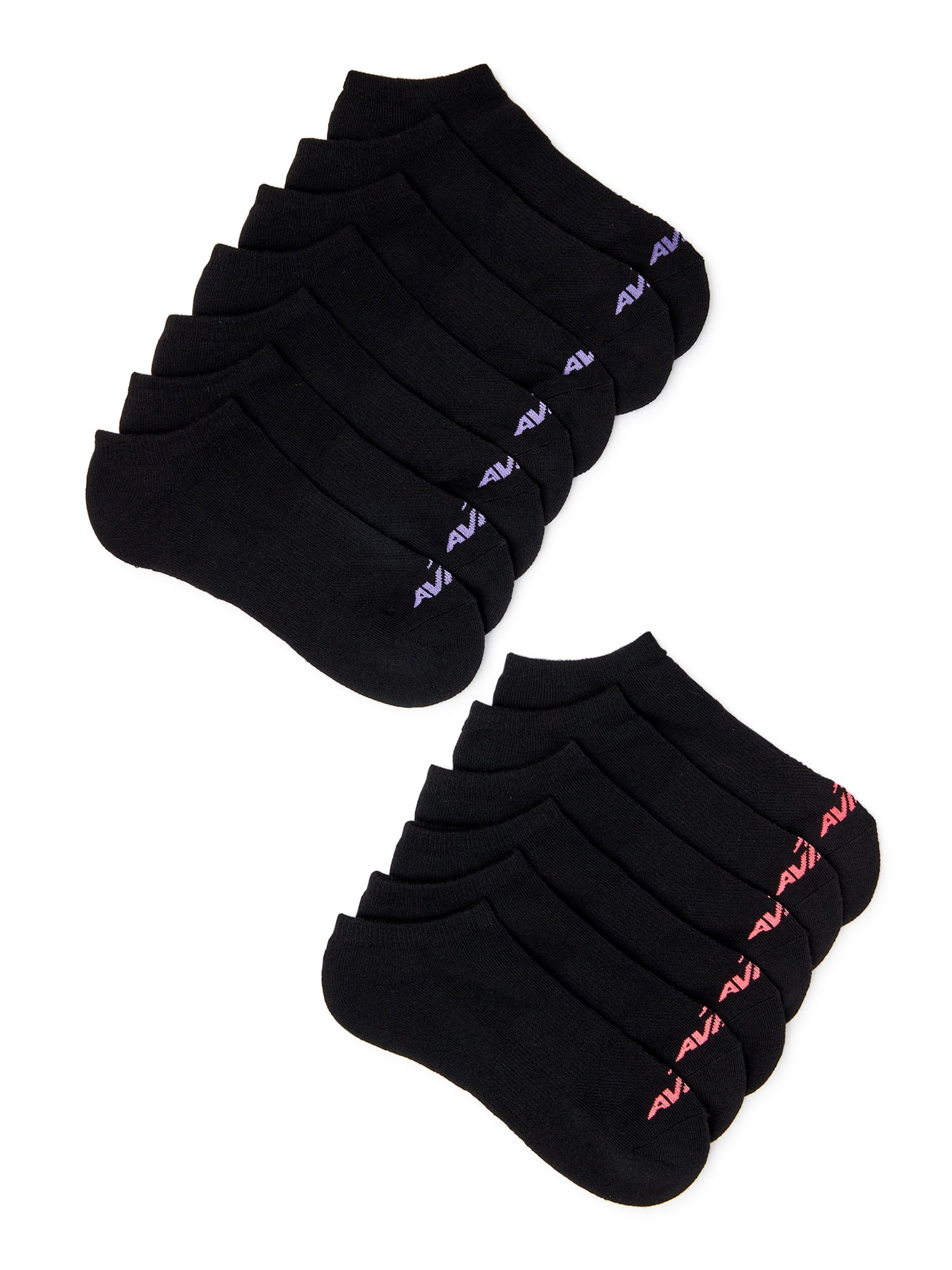 Avia Performance No Show Socks - Cushion Sole - Walmart.com