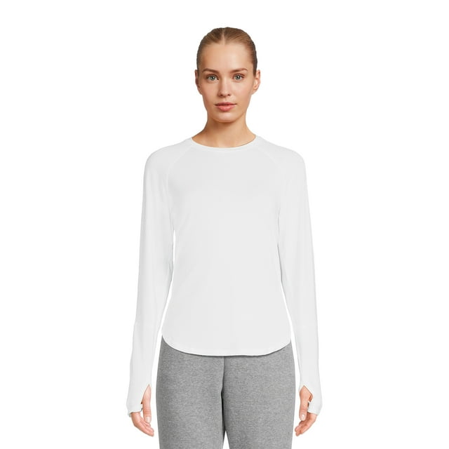 Avia Women’s Performance Tee with Long Sleeves, Sizes XS-3XL - Walmart.com