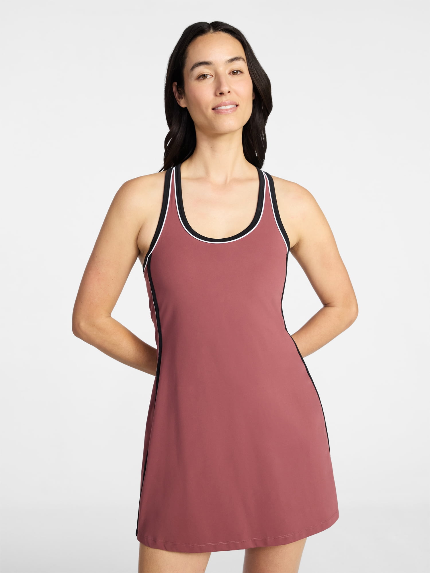 Avia Women's Piped Trim Active Dress, Sizes XS-4X - Walmart.com