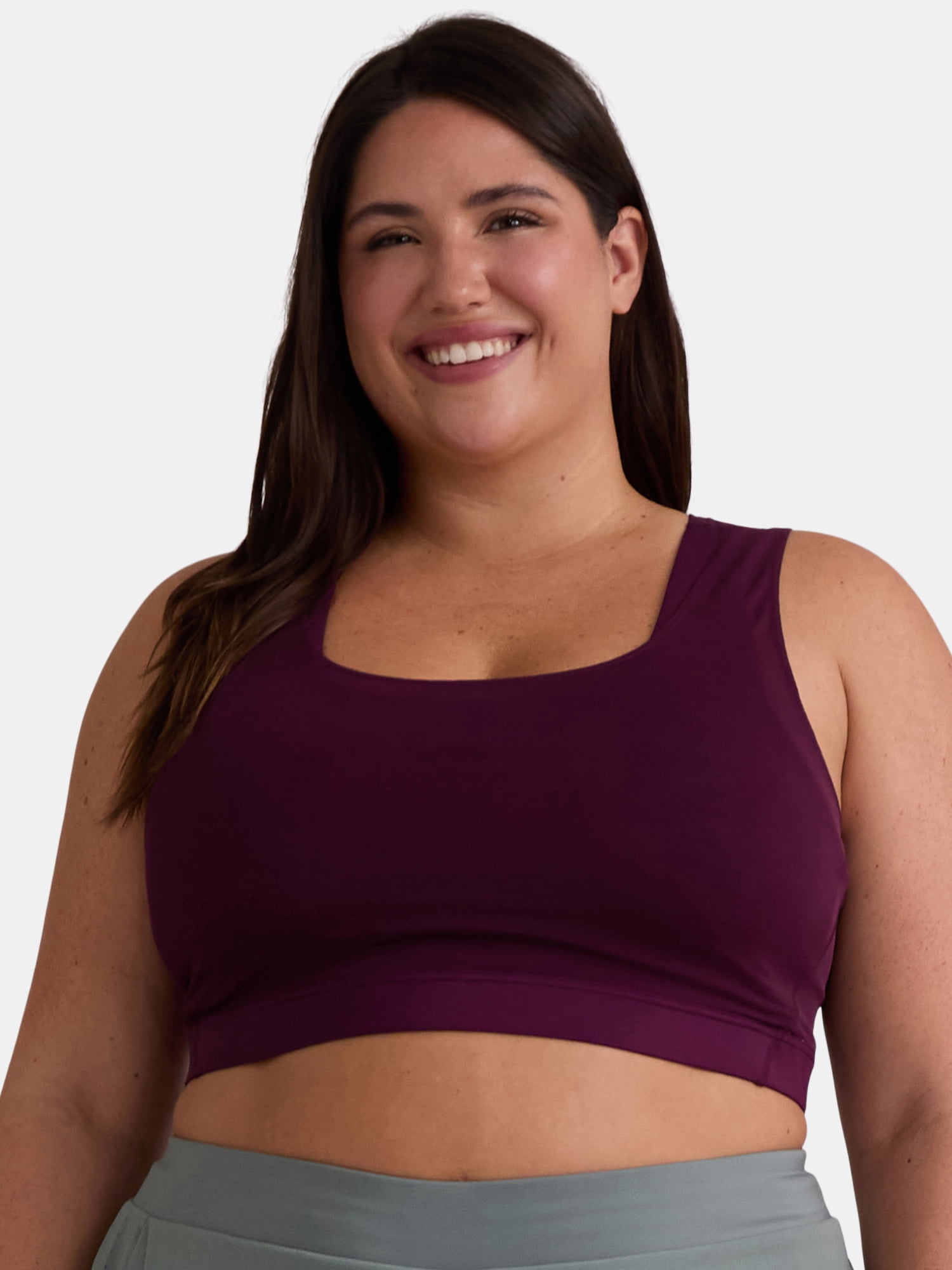 Avia Women's and Women's Plus Double Layer Mesh Sports Bra, Sizes XS-4X ...