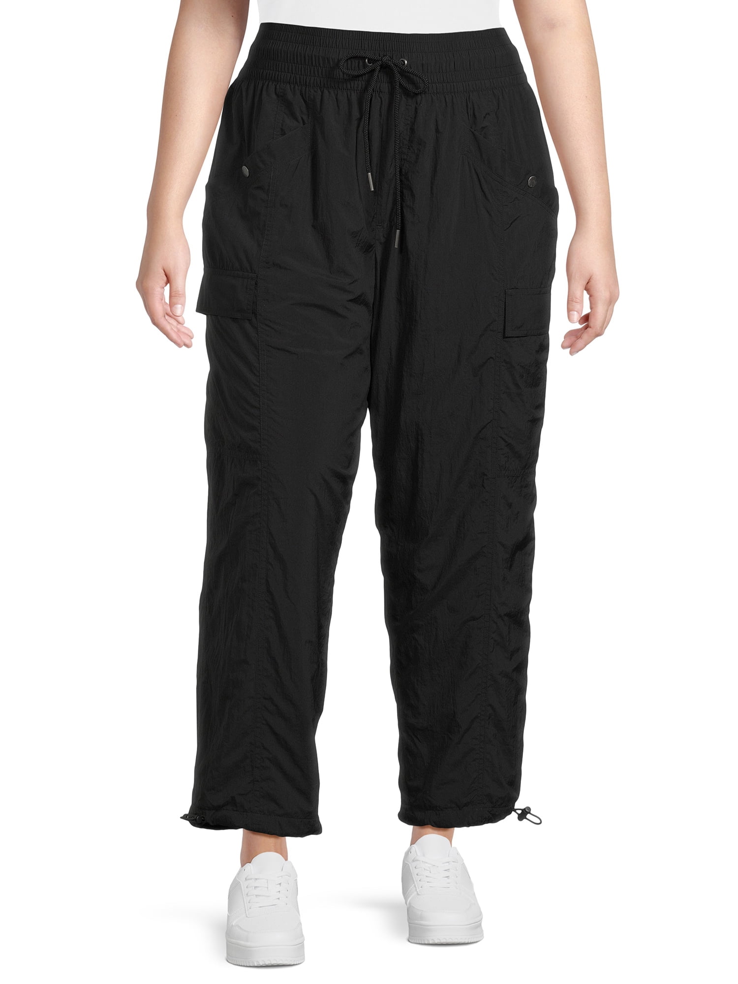 Avia Women's Plus Size Drawstring Waist Cargo Utility Pants - Walmart.com