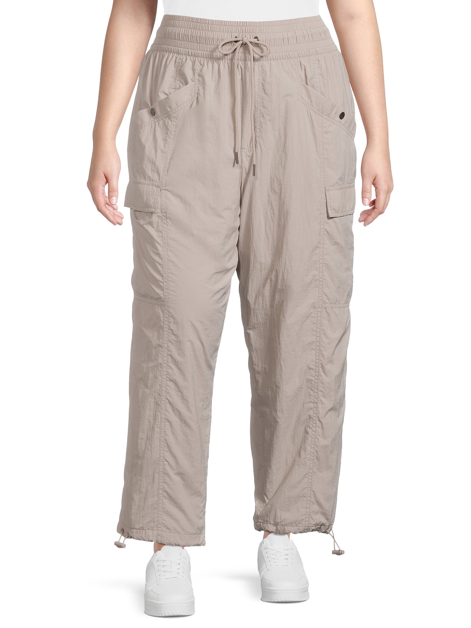 Avia Women's Plus Size Drawstring Waist Cargo Utility Pants - Walmart.com