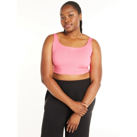 Avia Women's Plus Size High Impact Strappy Longline Sports Bra, Sizes ...