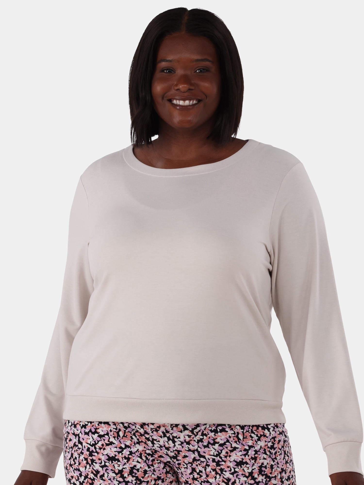 Avia Women's and Women's Plus Twist Back Top with Long Sleeves, Sizes ...