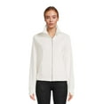 Avia Womens Plush Mixed Rib Mock Neck Full Zip Jacket Sizes Xs Xxxl