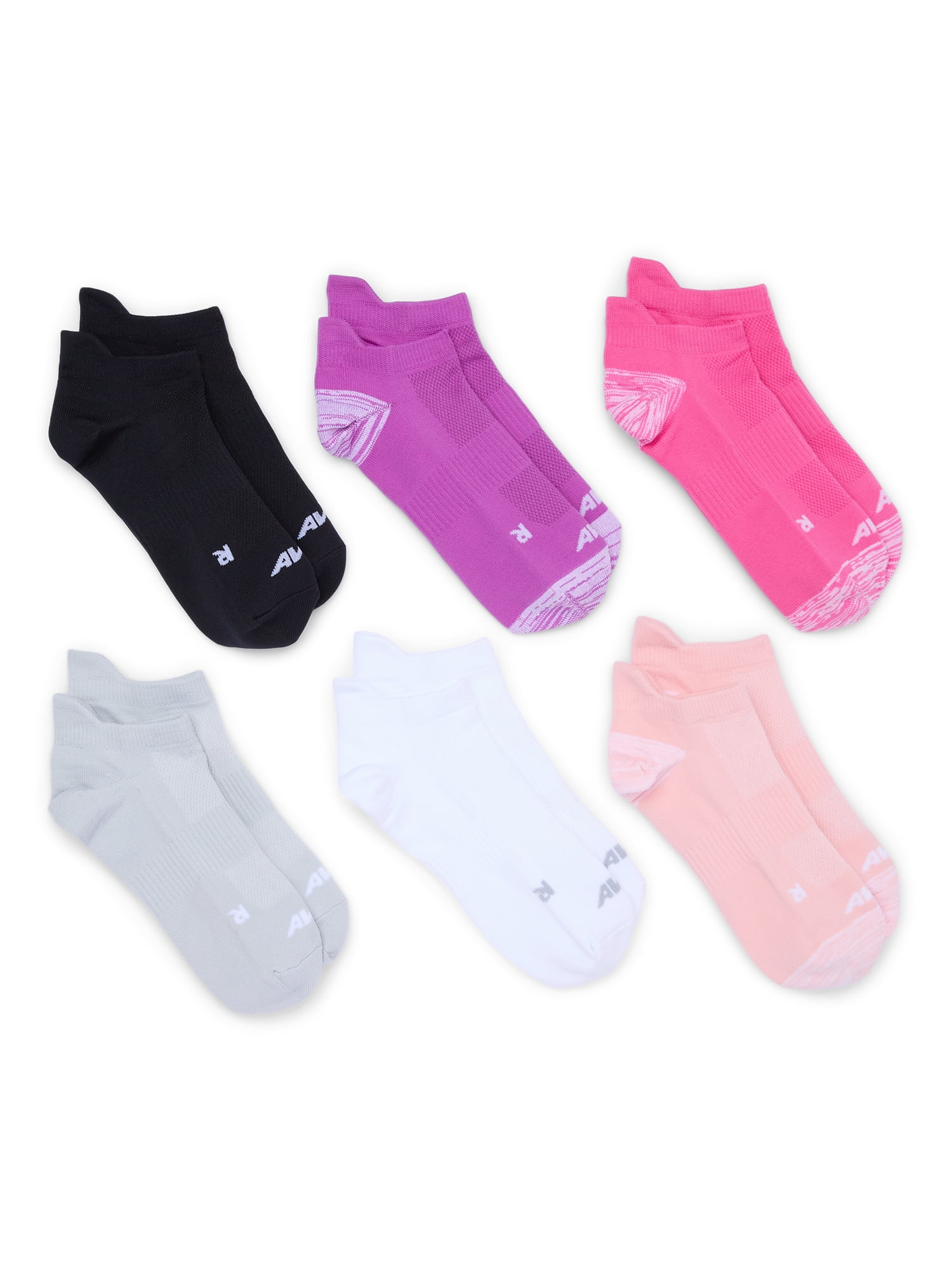Avia Women's Premium Lightweight Low-Cut Socks, 6-Pack, Sizes 9-12 ...