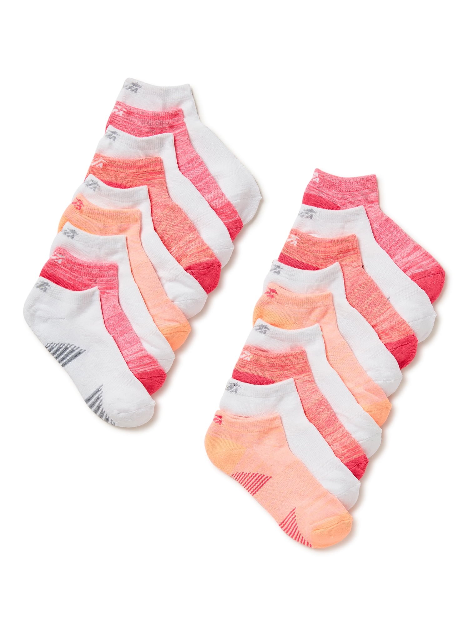 Avia Women's Arch Support Low Cut Cushioned Breathable Mesh Socks, 18 ...