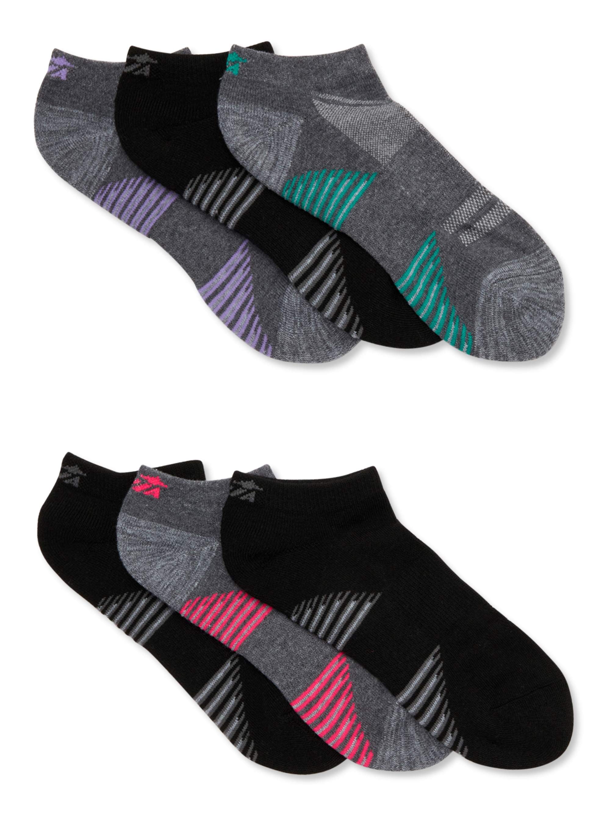 Avia Women’s Protech 1/2 Cushion Lowcut Socks, 6 Pack - Walmart.com
