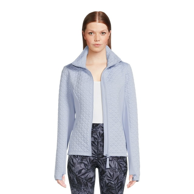 Avia Women's Quilted Jacket With Thumbholes - Walmart.com