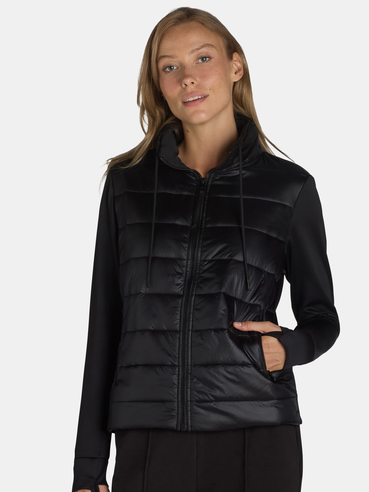 Avia Women’s Quilted Jacket with Long Sleeves, Sizes XS-XXXL - Walmart.com