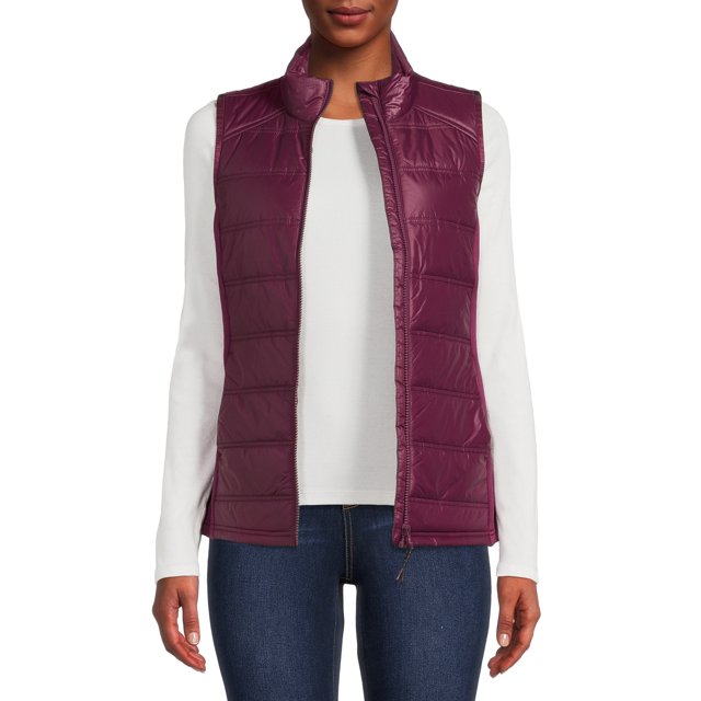 Avia Women's Quilted Zip-Front Vest - Walmart.com