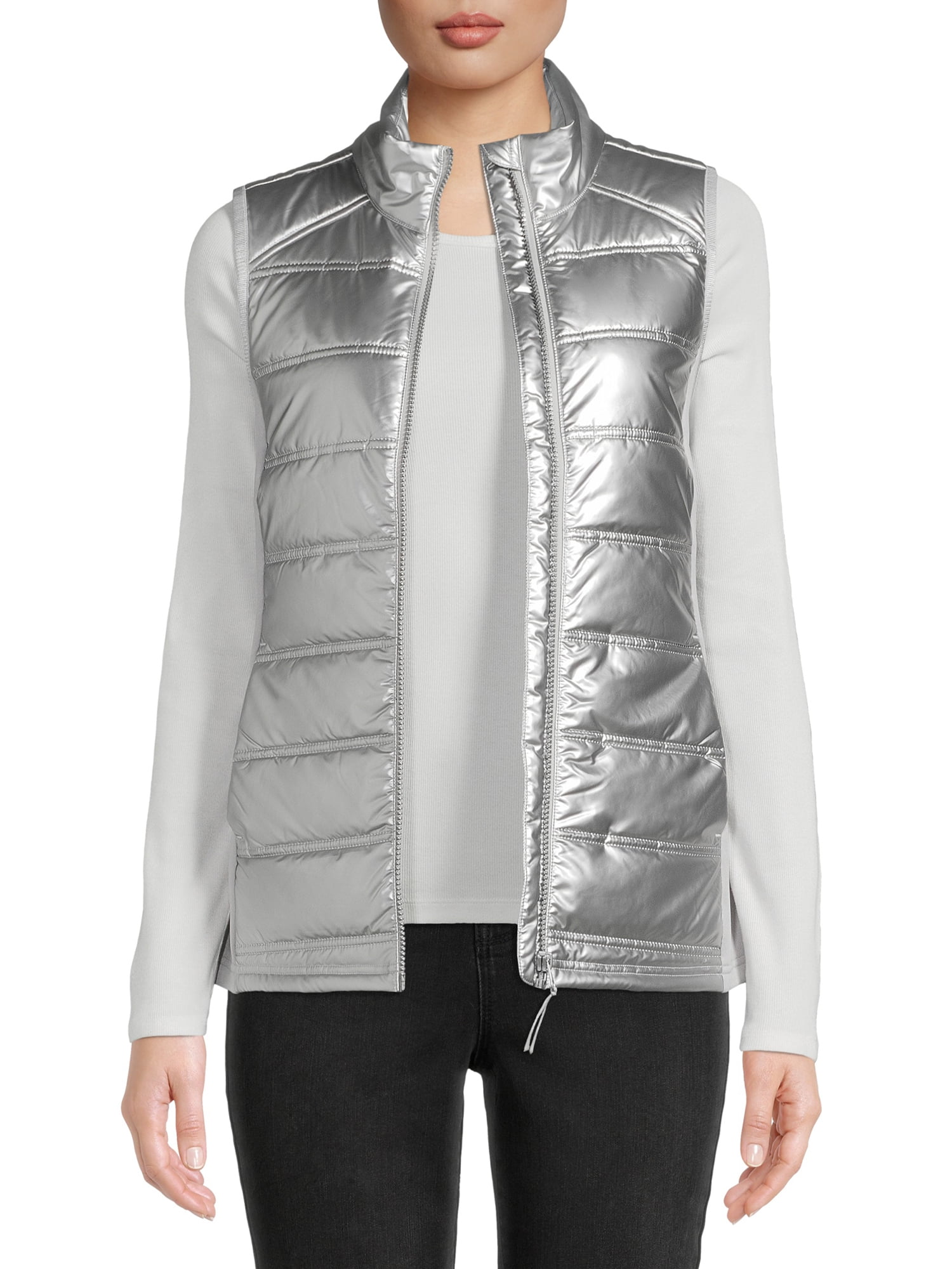 Avia Women's Quilted Zip-Front Vest - Walmart.com