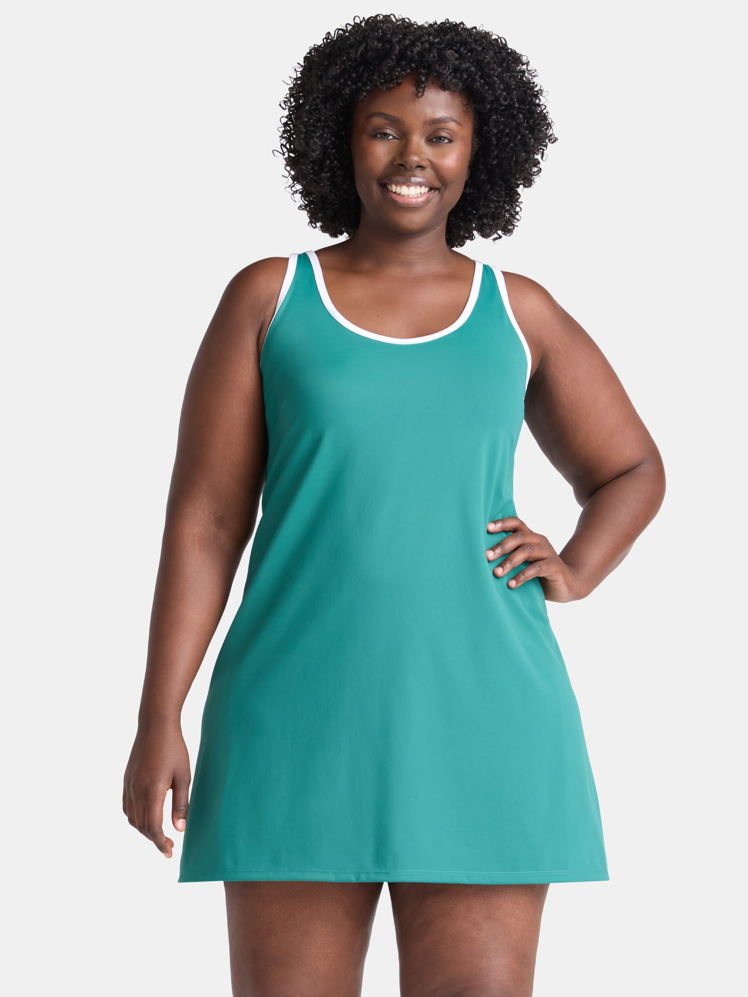 Avia Women's Racerback Active Piped Dress XS to 4X with Support and ...