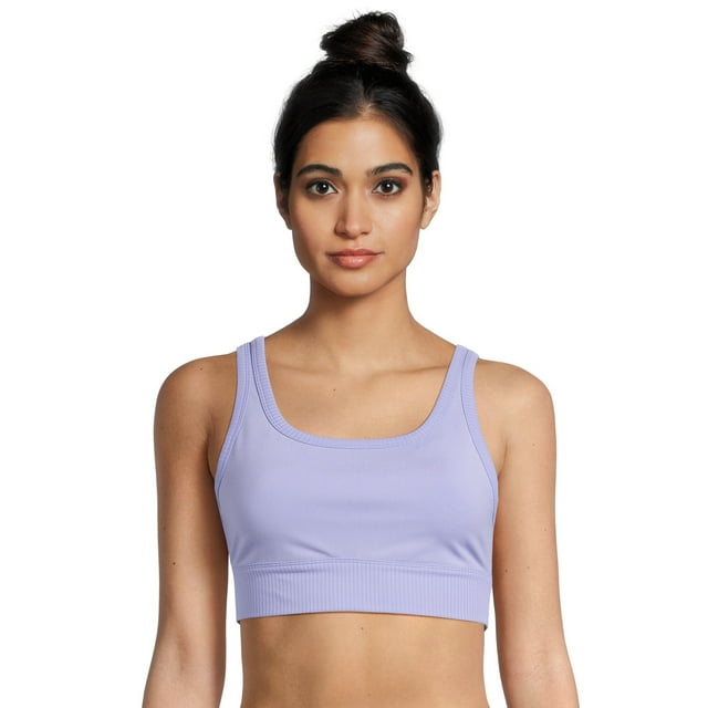 Avia Women's Ribbed Performance Sports Bra, Sizes XS-XXXL - Walmart.com