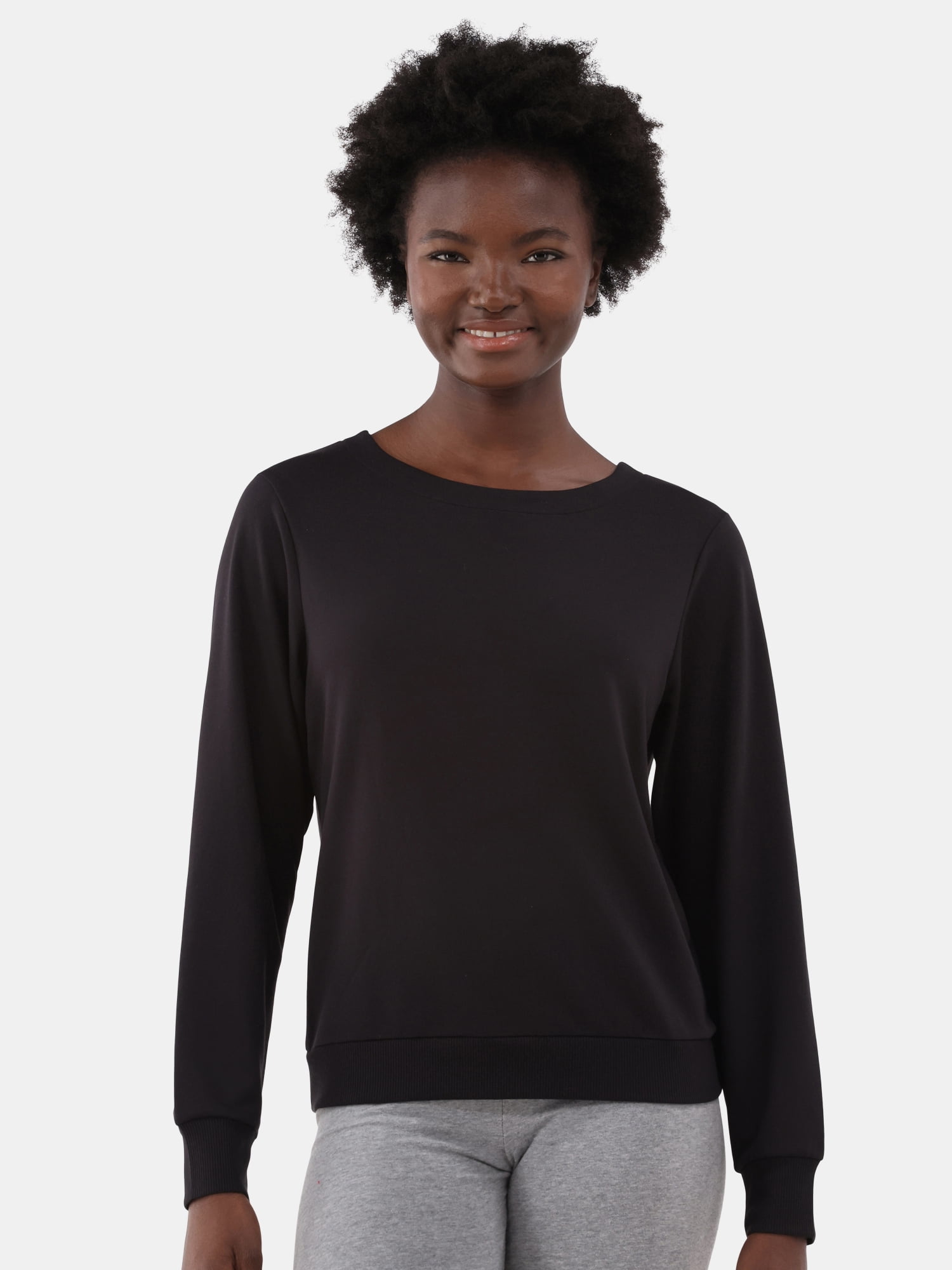 Avia Women's and Women's Plus Twist Back Top with Long Sleeves, Sizes ...