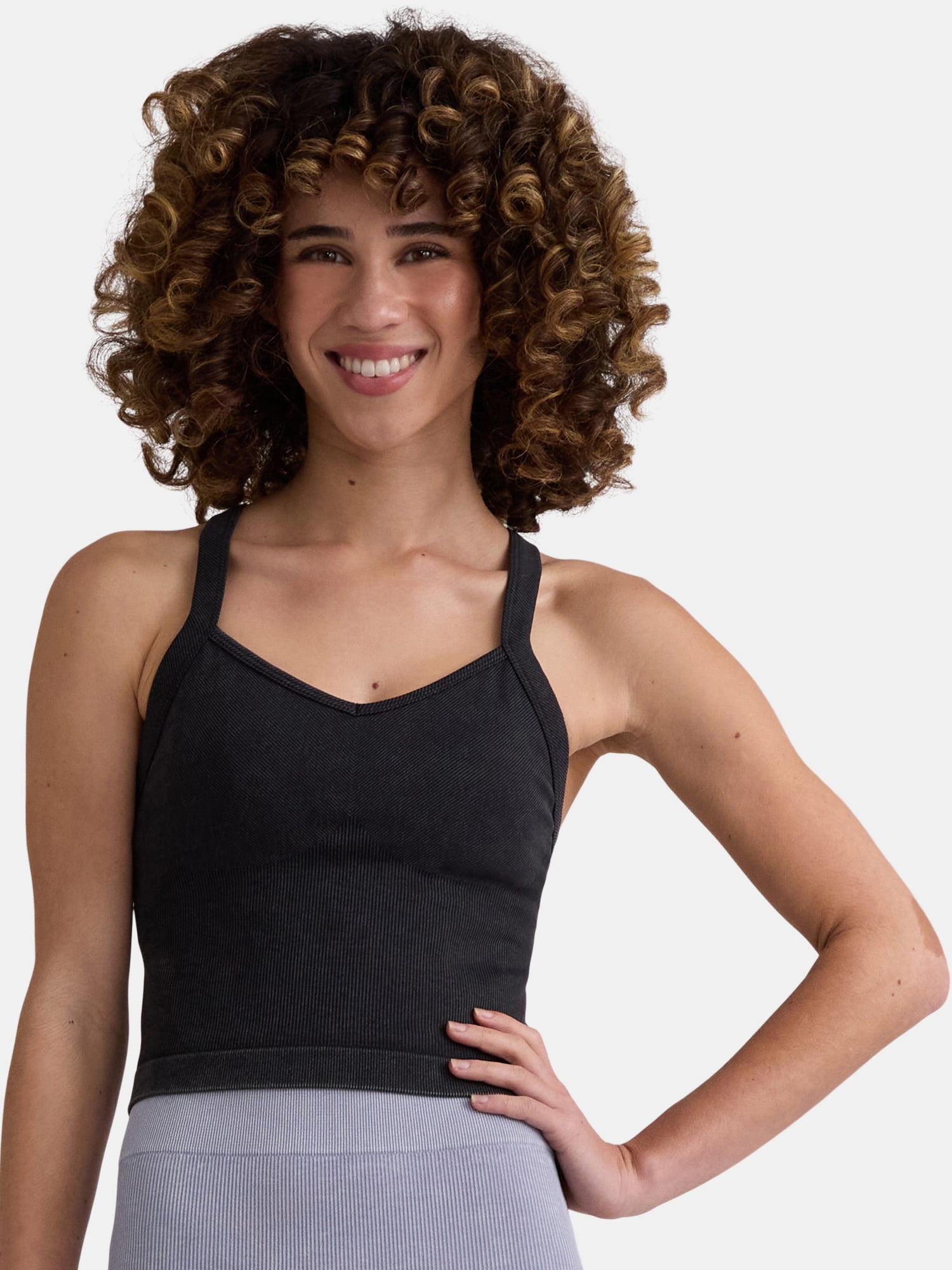 Avia women's Seamless Cross-Back Contour Cami Bra - Walmart.com