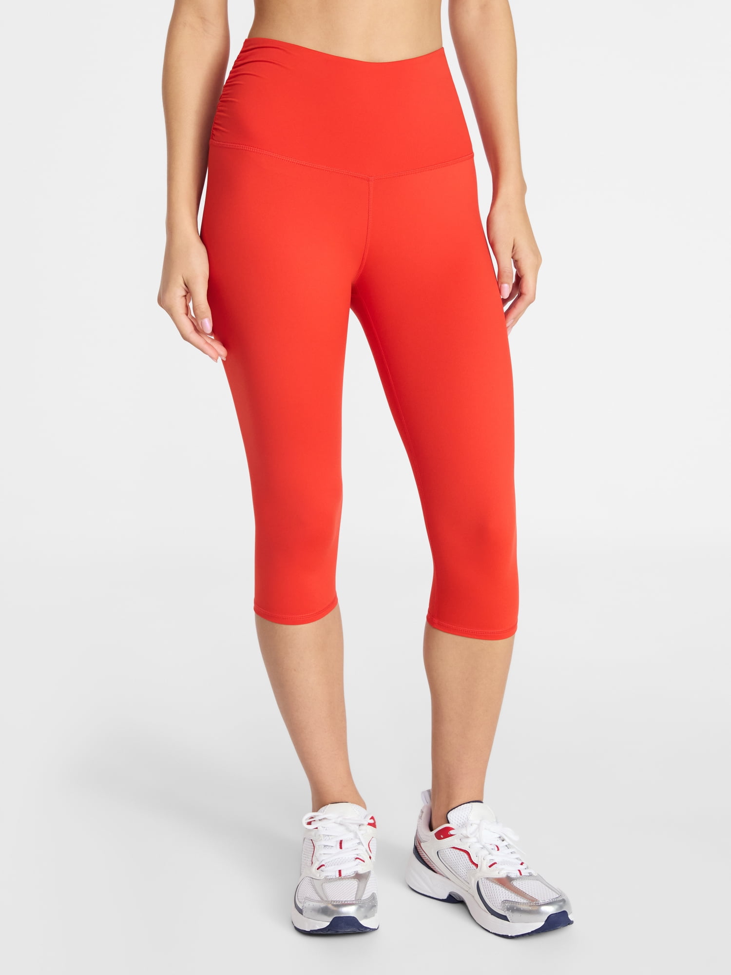 Avia Women's Side Ruched Color Capri, Sizes XS-XXXL - Walmart.com