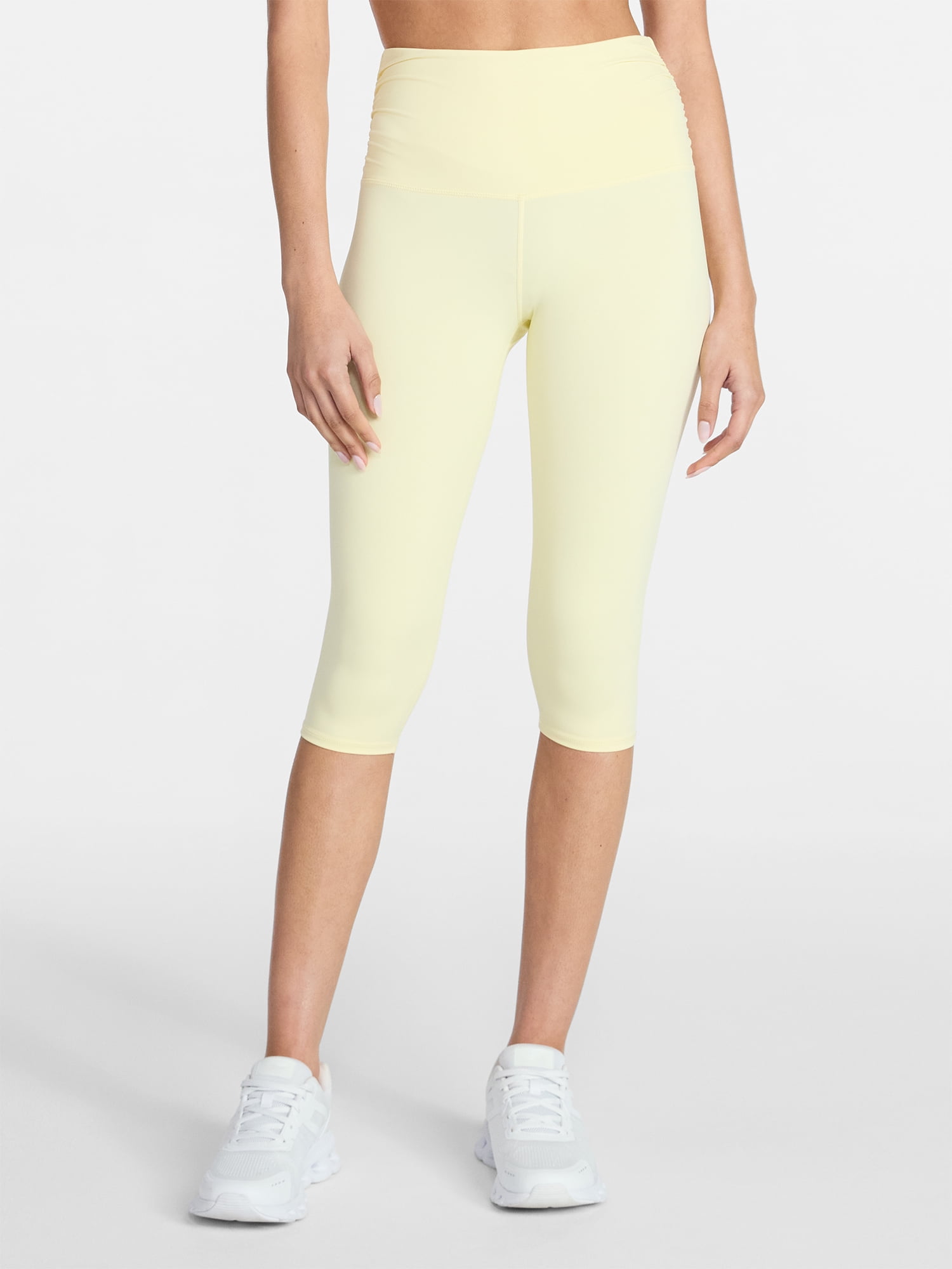 Avia Women's Side Ruched Color Capri, Sizes XS-XXXL - Walmart.com