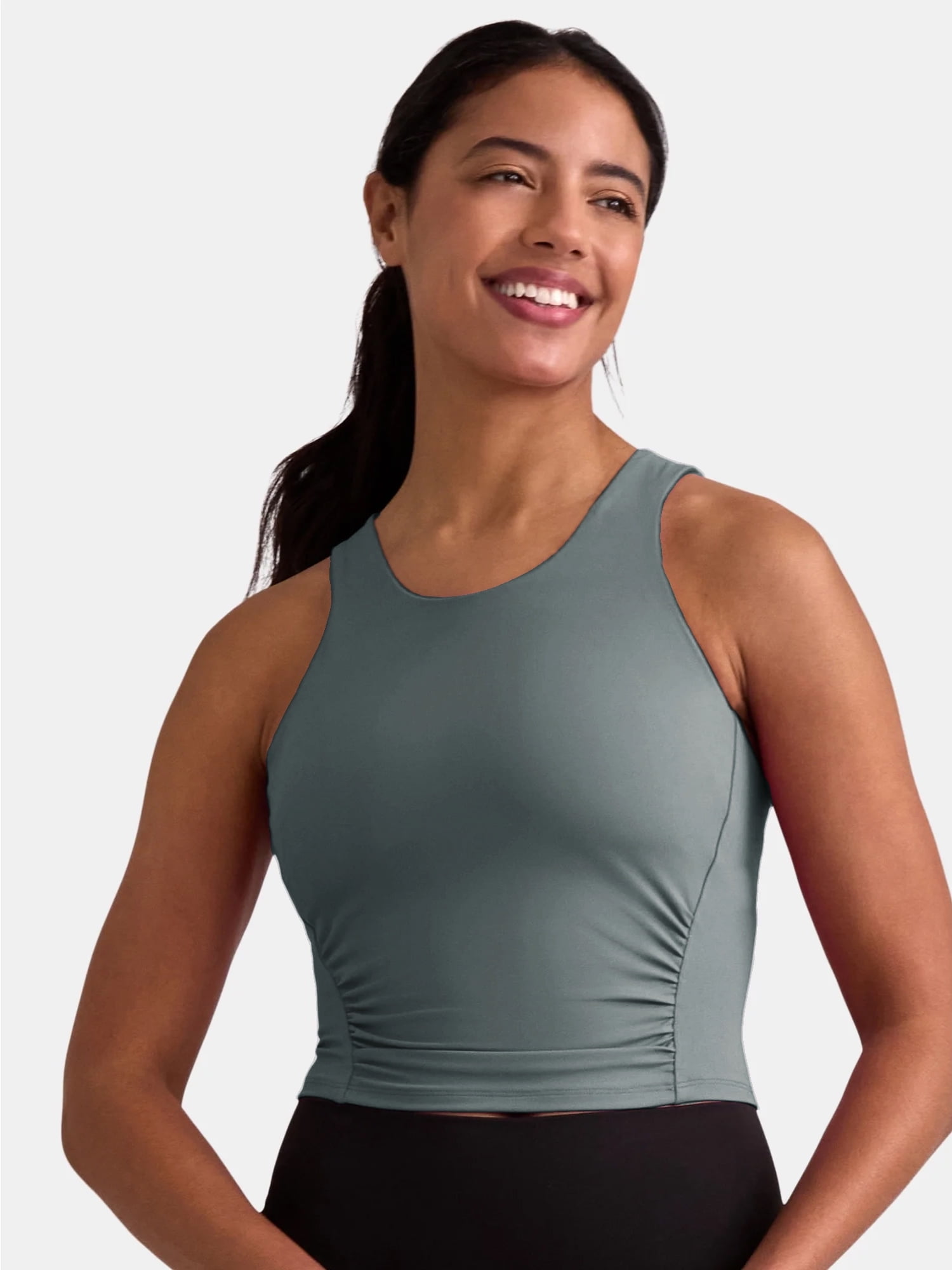 Avia Women's SoftSculpt Ruched Sports Bra, Sizes XS-XXXL - Walmart.com