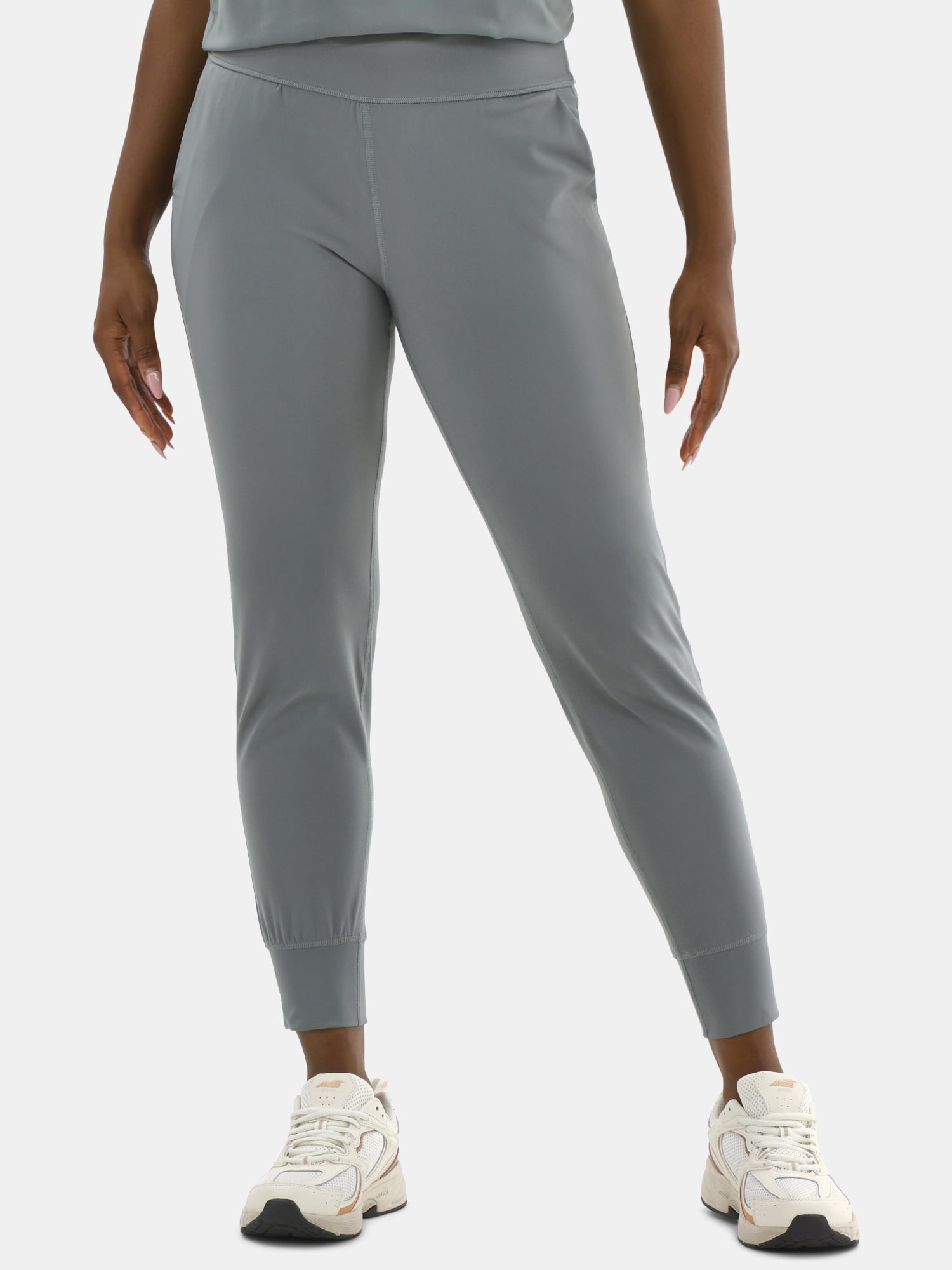 Avia Women's and Women's Plus SoftSculpt High-Rise Joggers with Side ...