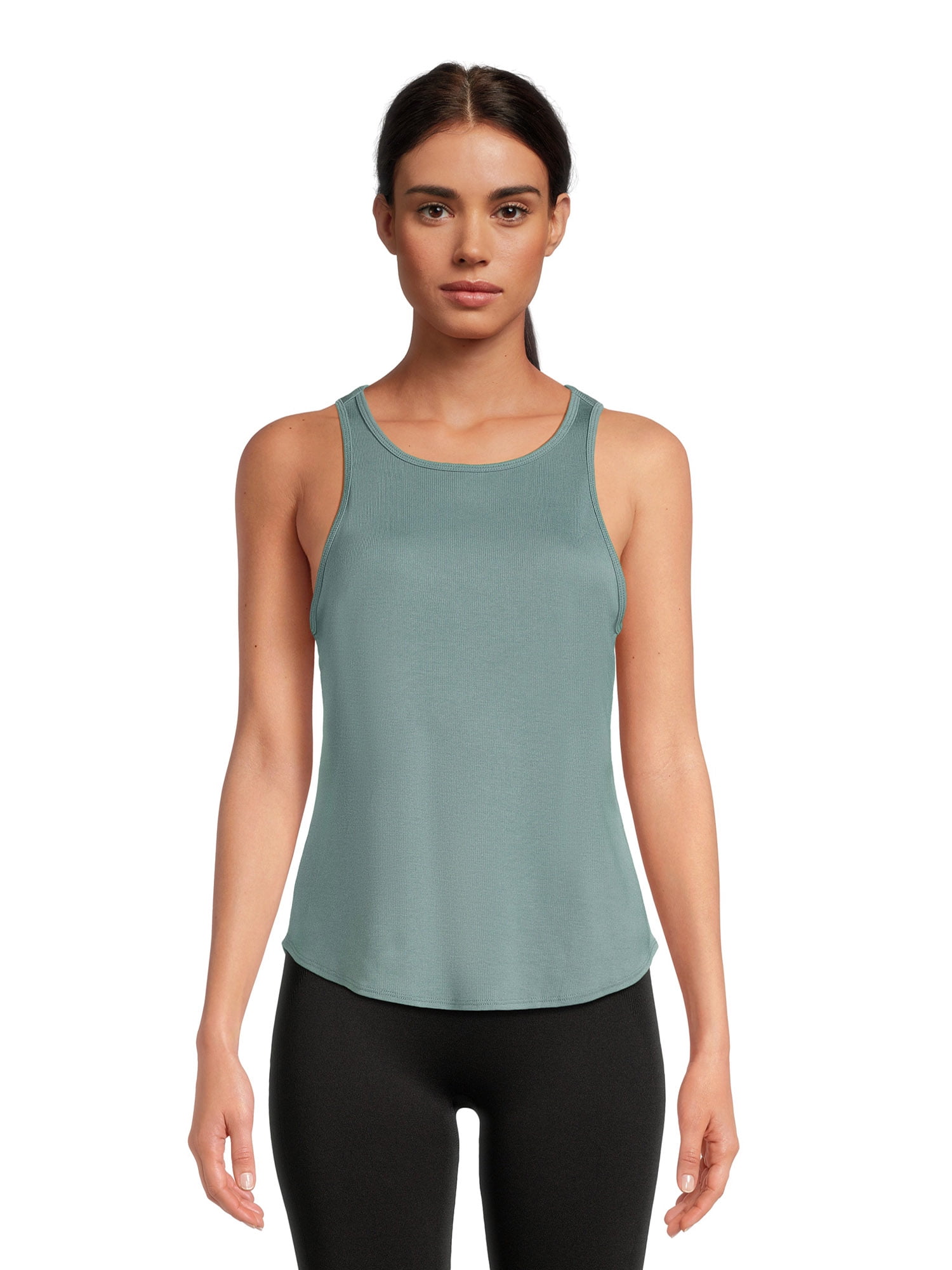 Avia Twisted Back Rib Tank Top - Workout Tank - Walmart.com