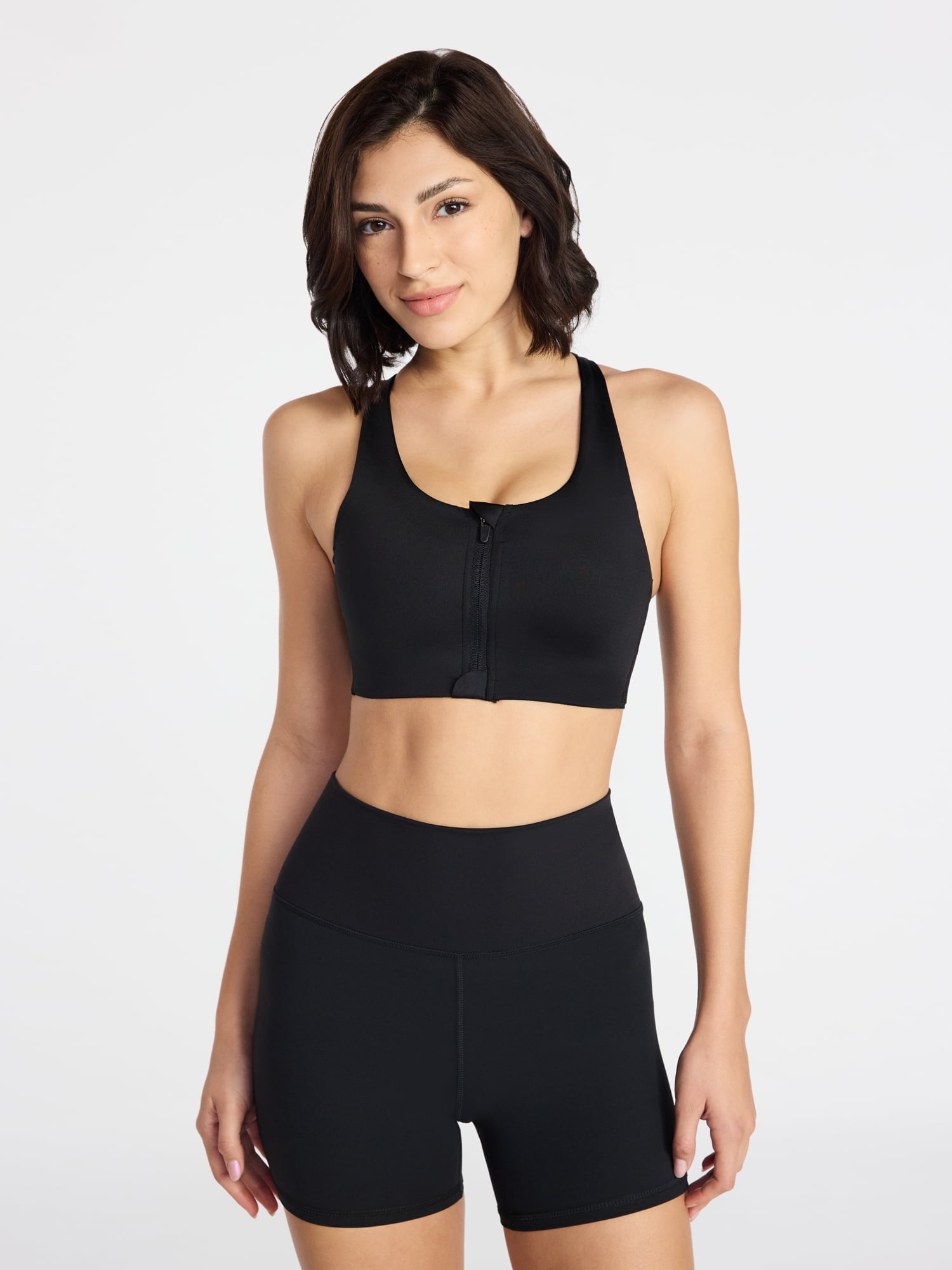 Avia Women's High Support Zip Front Sports Bra XS-XXXL with Adjustable ...