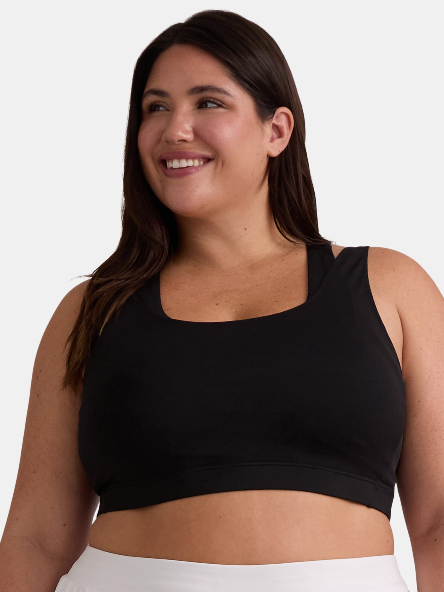 Avia Women's and Women's Plus Double Layer Mesh Sports Bra, Sizes XS-4X ...