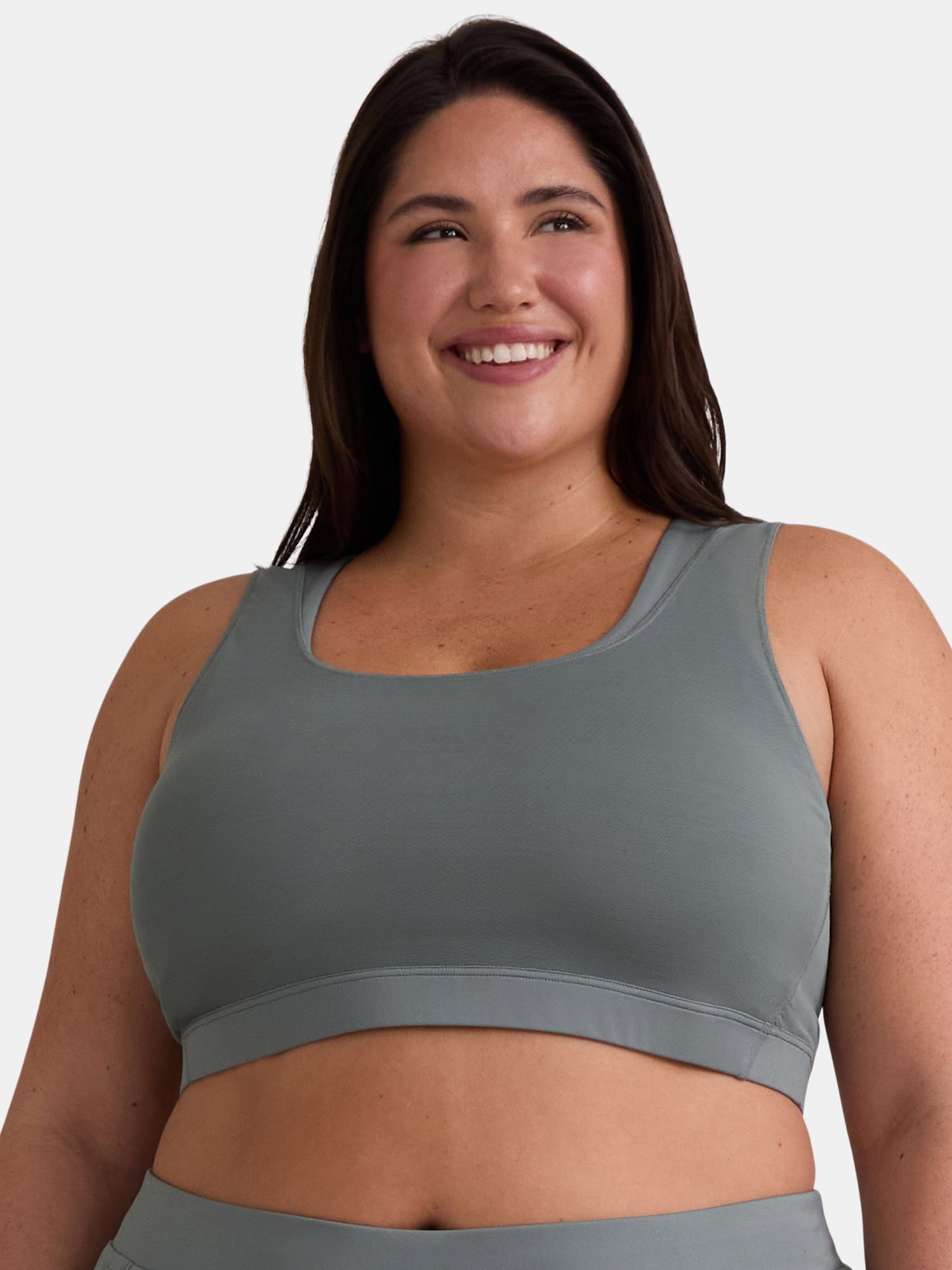 Avia Women's and Women's Plus Double Layer Mesh Sports Bra, Sizes XS-4X ...