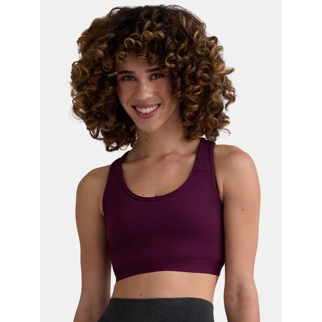 Avia Women's and Women's Plus High Impact Velcro Sports Bra, Sizes XS ...