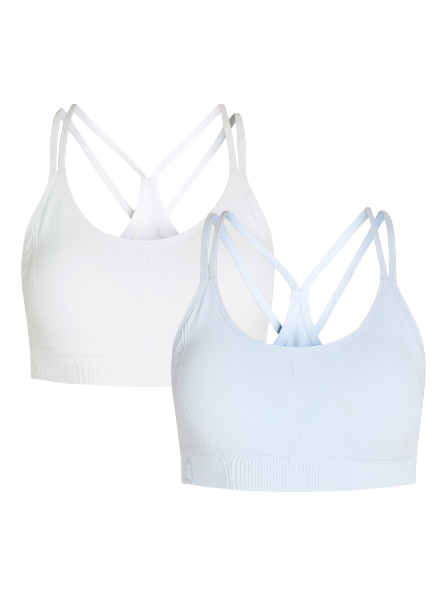 Avia Women's Low Impact Strappy Keyhole Sports Bra, 2-Pack, Sizes S-3XL ...