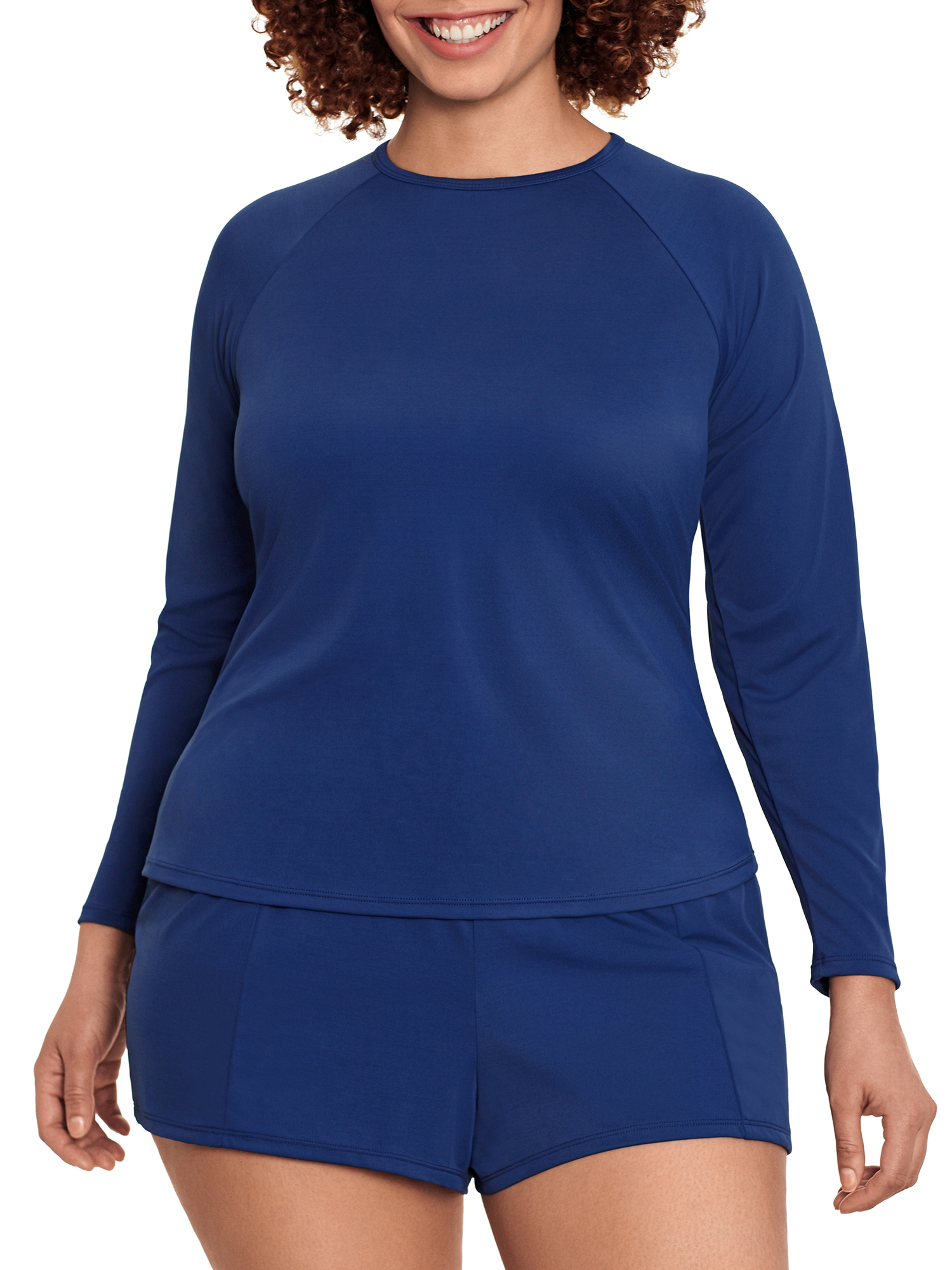 Avia Women's and Women's Plus Raglan Rash Guard - Walmart.com