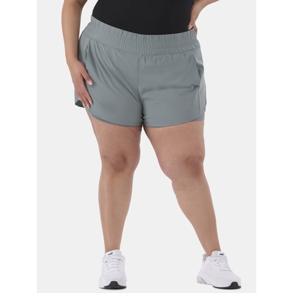 Avia Women's and Women's Plus Running Shorts with Bike Liner, Sizes XS ...