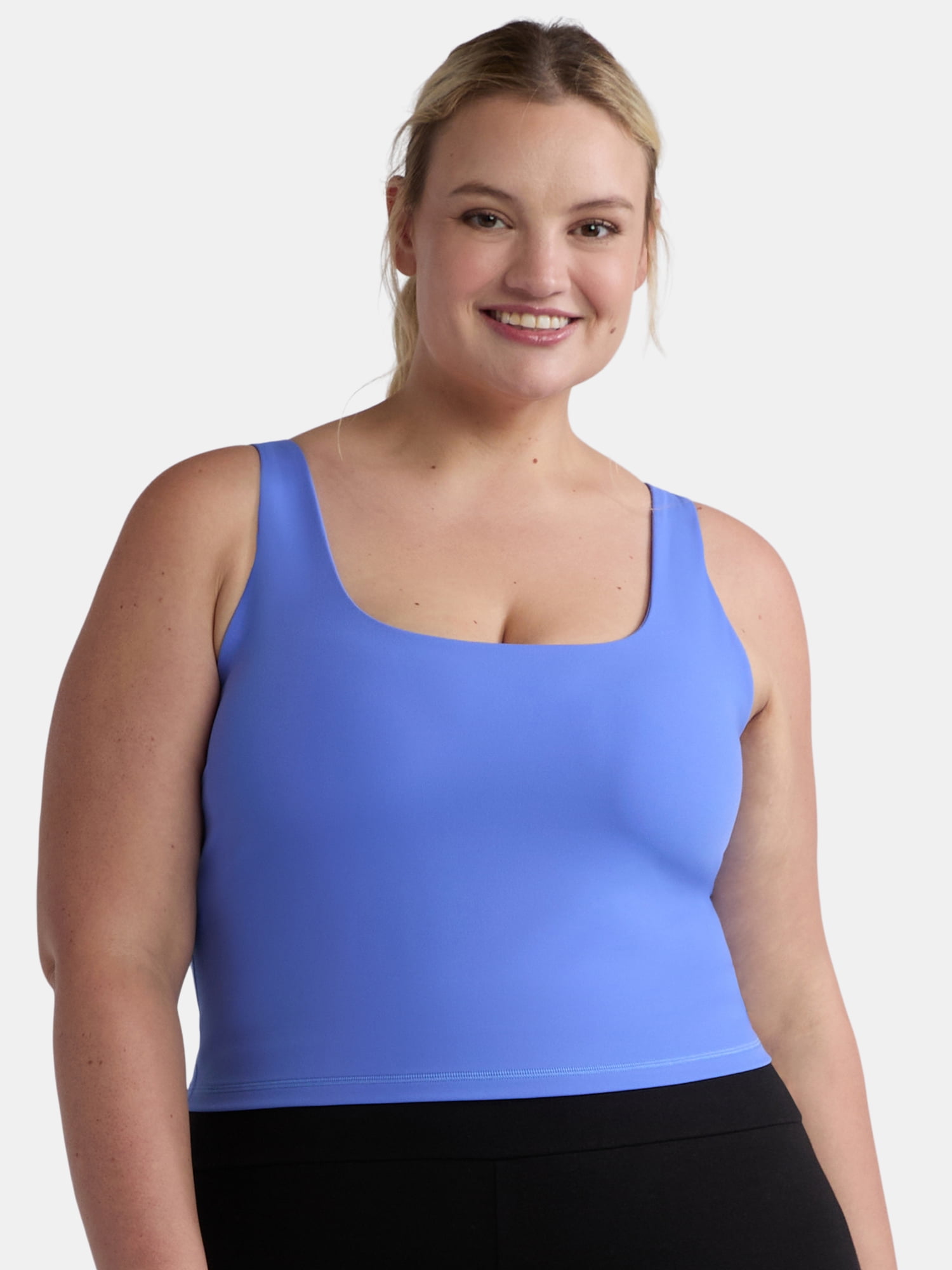 Avia Women's and Women's SoftSculpt Longline Sports Bra, Sizes XS-4X ...