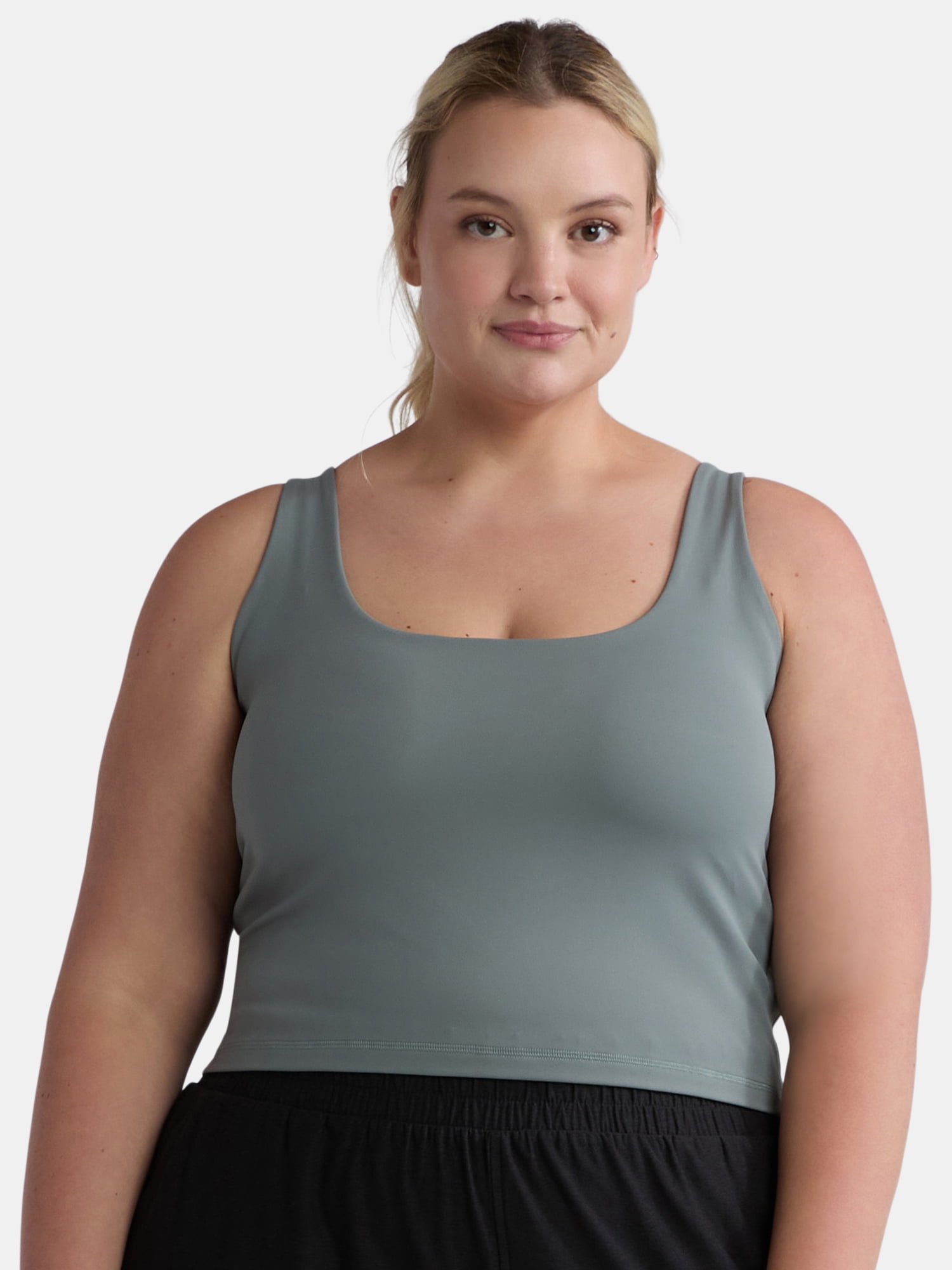 Avia SoftSculpt Longline Sports Bra Medium Support - Walmart.com