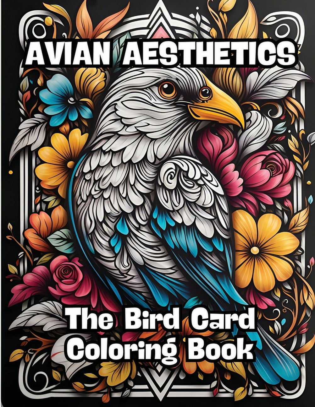 Avian Aesthetics: The Bird Card Coloring Book (Paperback) - Walmart.com