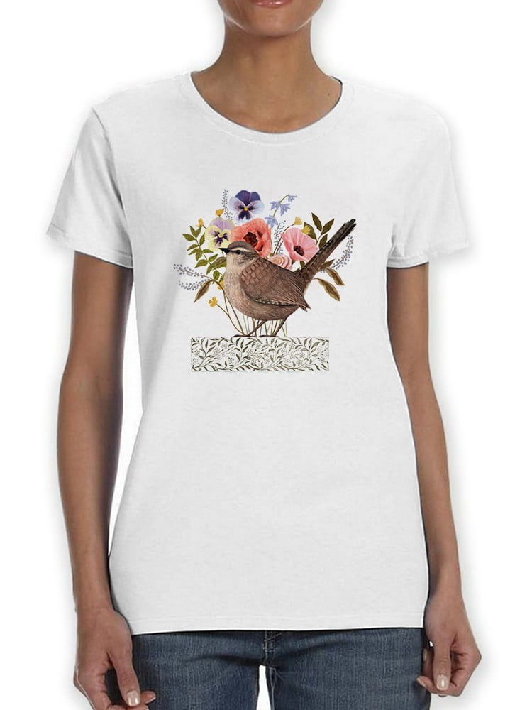 Avian Collage I T-Shirt Women -Victoria Borges Designs, Female Large - Walmart.com