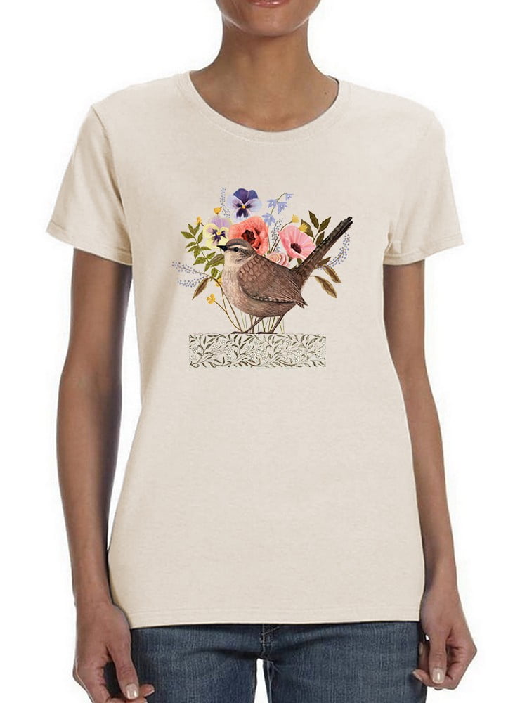 Avian Collage I T-Shirt Women -Victoria Borges Designs, Female Large ...