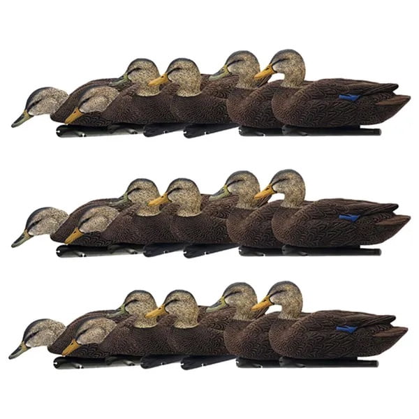 Avian X Topflight Ducks Realistic Decoy Sets with Flocked Bodies, 3 ...