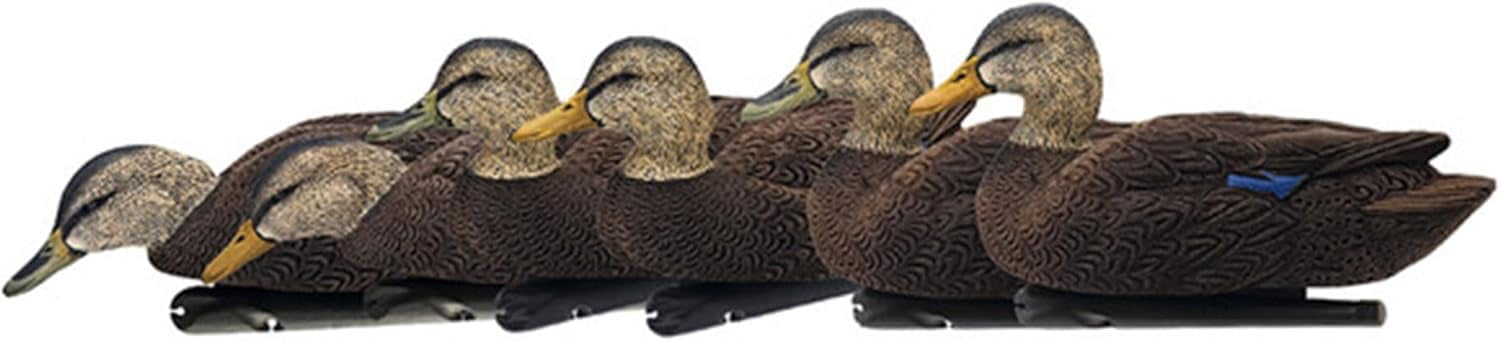 Avian X Topflight Black Realistic Duck Decoy Sets with Flocked Bodies ...