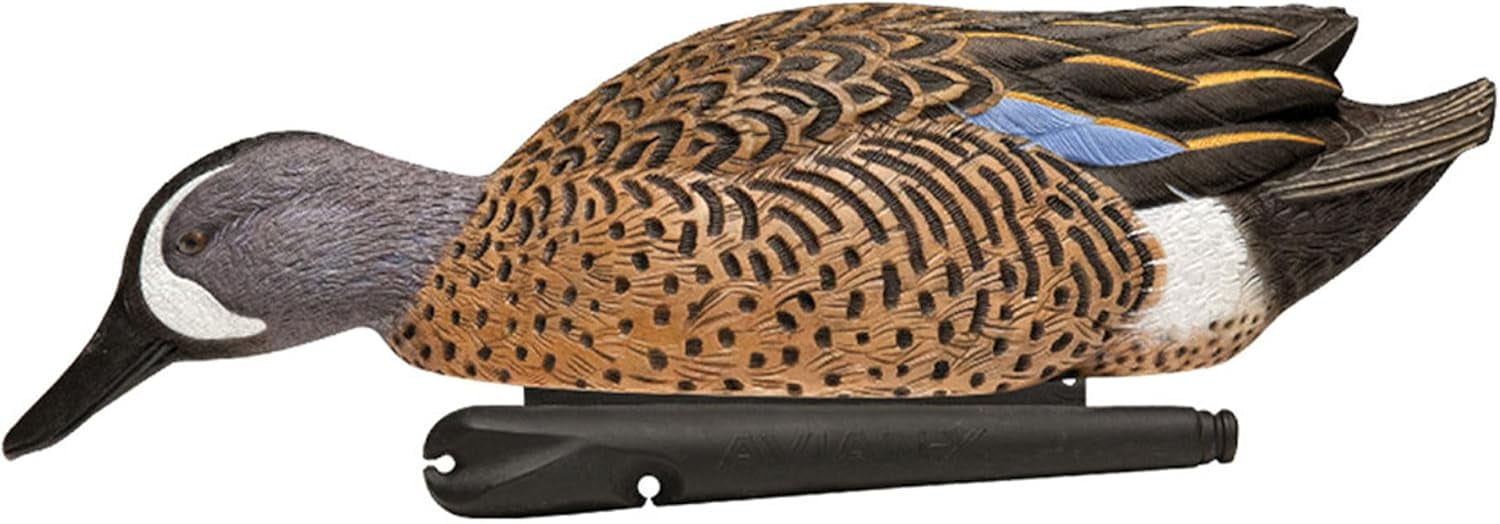 Avian X Topflight Blue-Winged Teal Decoys, Realistic Floating Duck ...