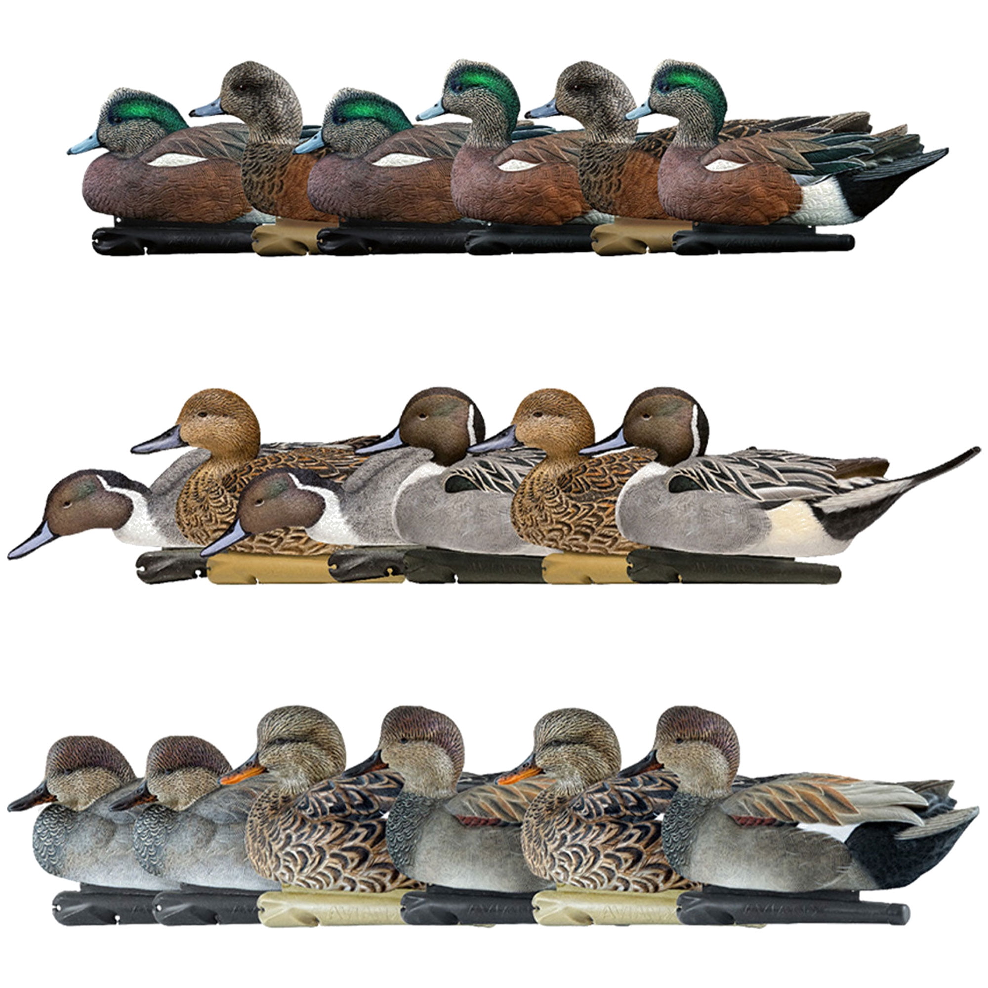 Avian X Wigeons Decoys Bundled with Pintails and Gadwall Decoys ...