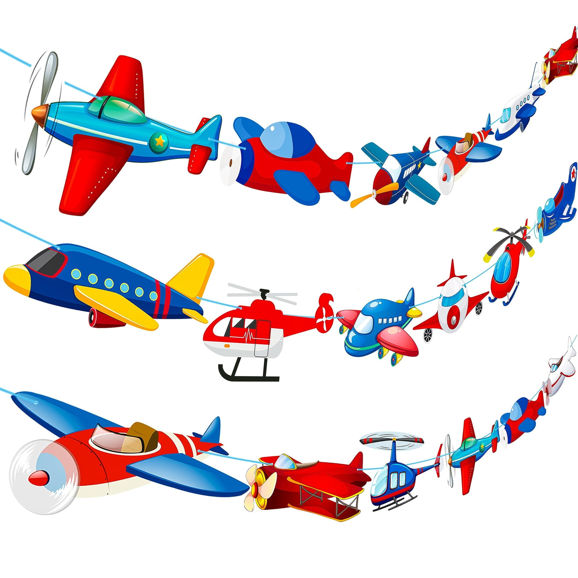 Aviation Adventure Party Banners - Set of 3 Airplane Birthday ...