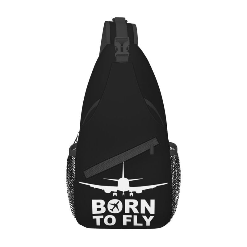 Aviation Airplane Departures Arrivals Sling Chest Crossbody Bag Men ...