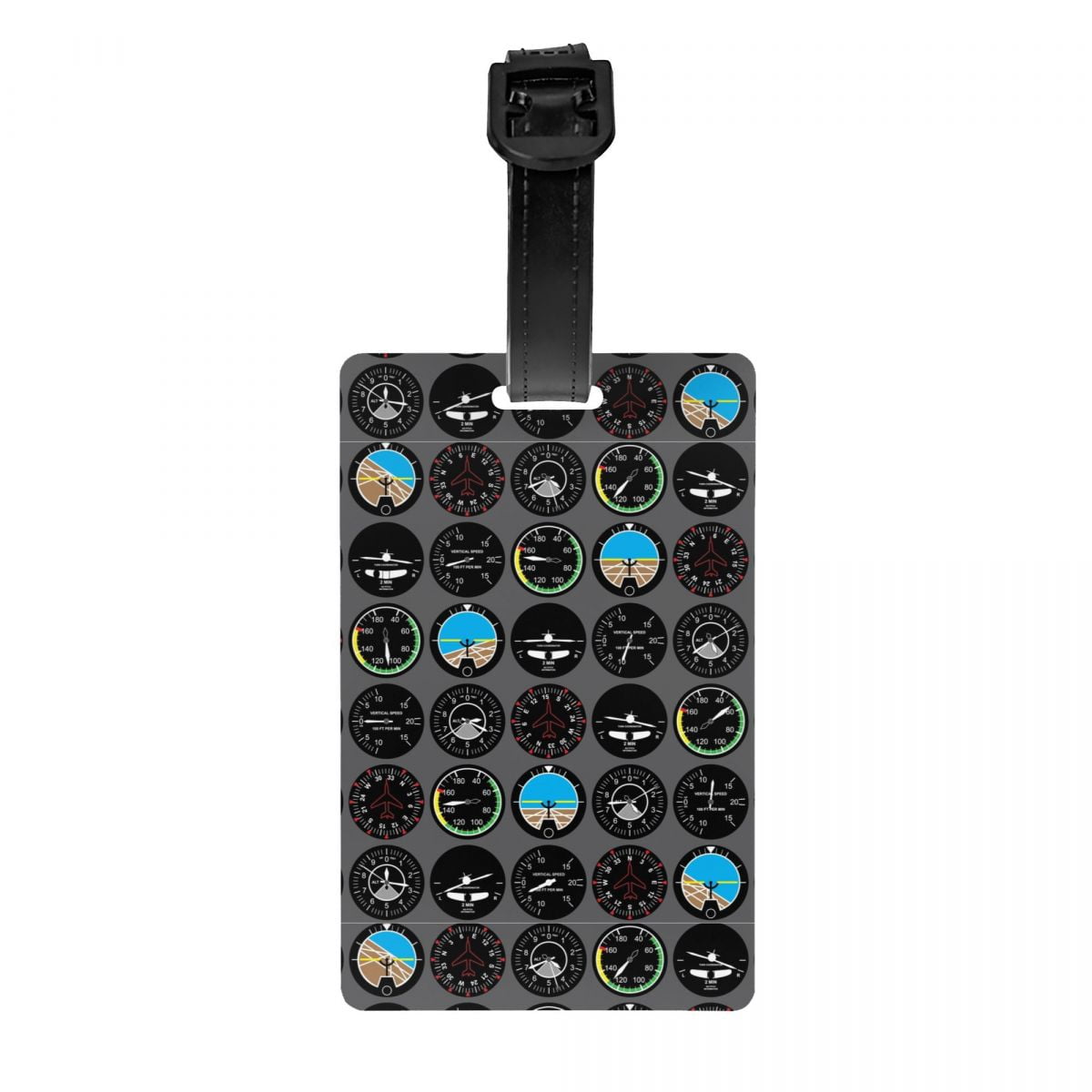 Aviation Airplane Flight Instruments Luggage Tag for Suitcases Pilot ...