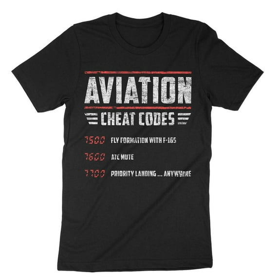 Aviation Cheating Codes Funny Pilot Flight Aviation Lover Graphic Shirt ...