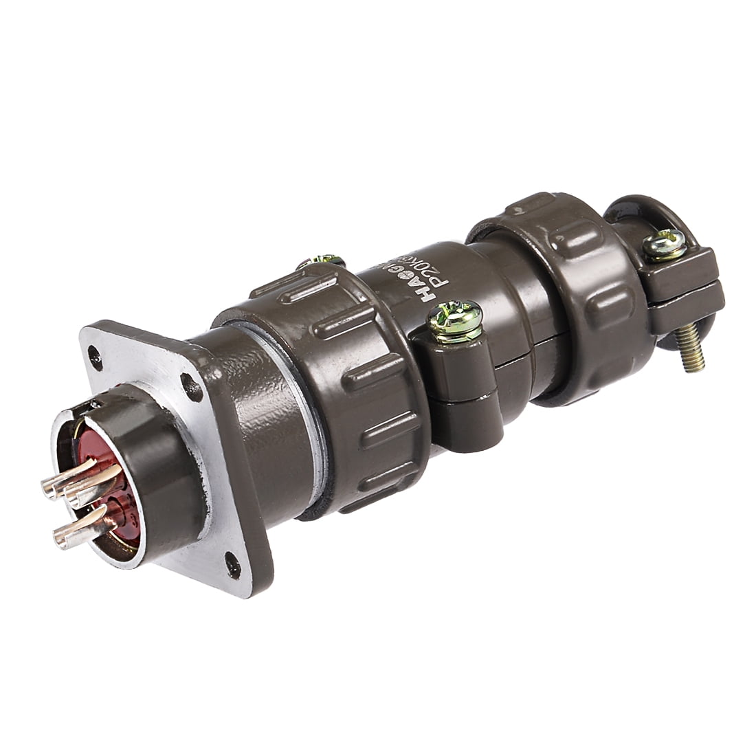 Aviation Connector, 20mm 3P 25A 250V P20-3 Waterproof Male Wire Panel ...
