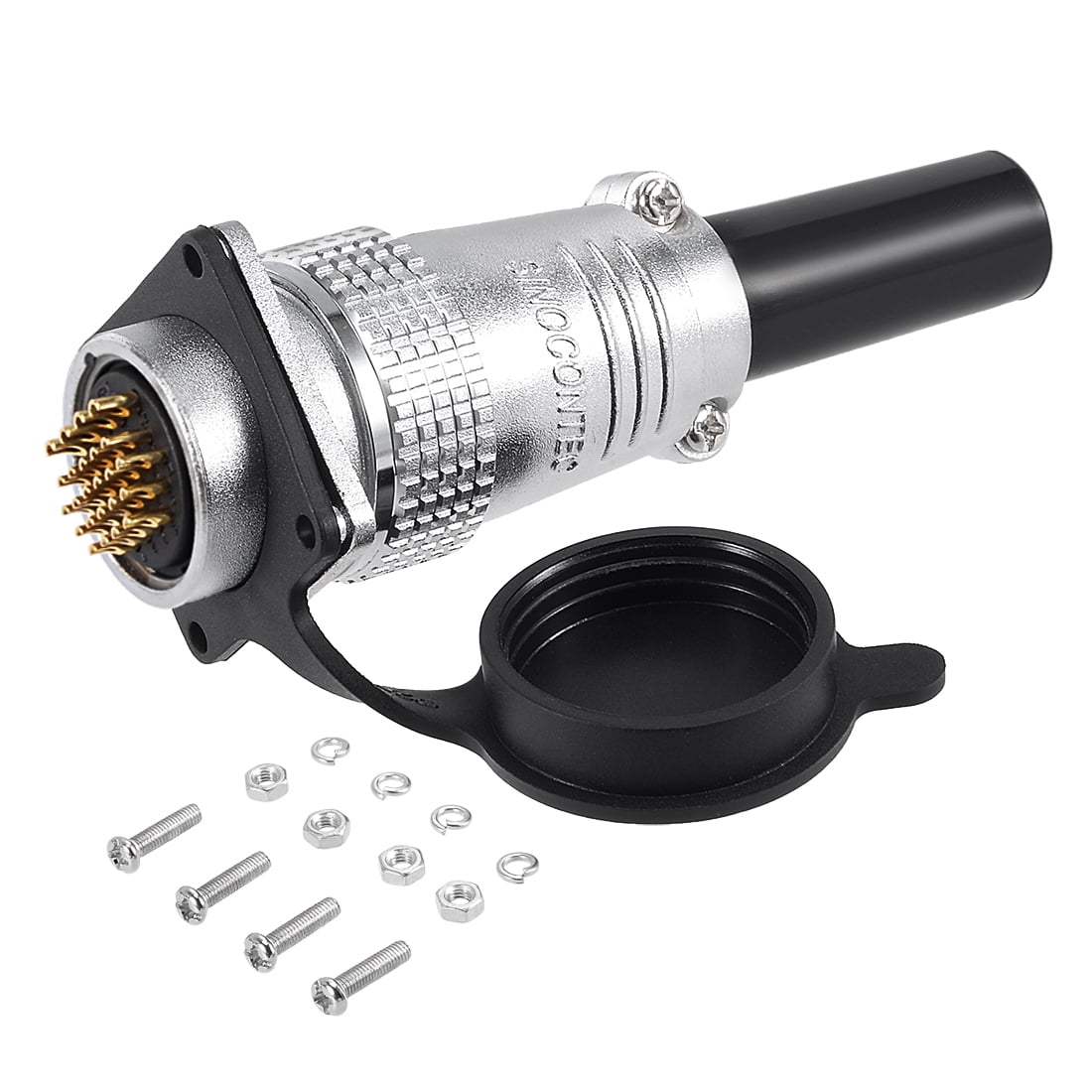 Aviation Connector Plug,28mm 24 Pin 7A 150V P28-24 Waterproof Male Wire ...