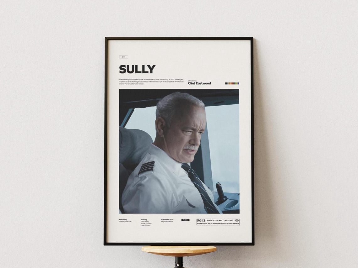 Aviation Drama Wall Decor Heroic Pilot Art Modern Office Room, Unframed ...