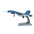 Su-27 Fighter Jet Model Enatuther 1/100 Scale - Diecast Metal Military ...