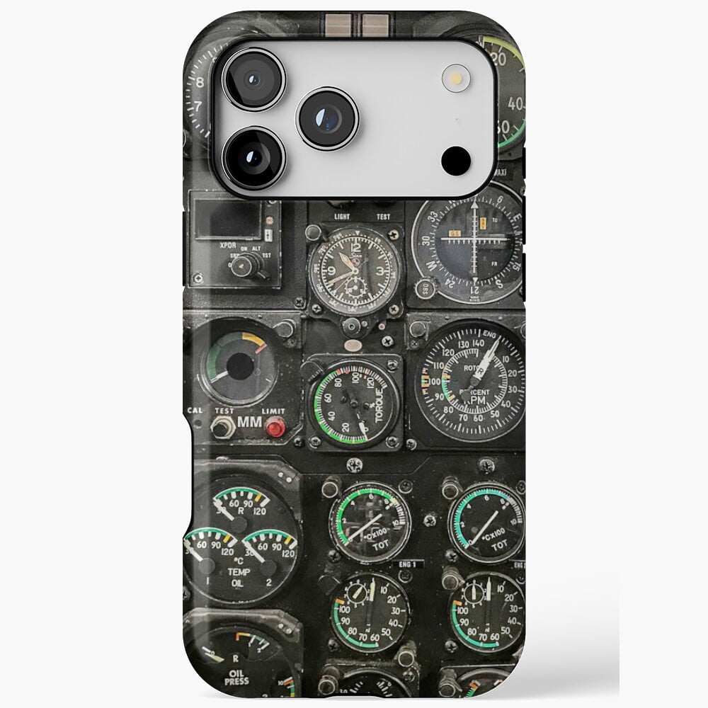 Aviation Helicopter Cockpit Diagram Art iPhone Case 17 16 15 14 13 12 ...